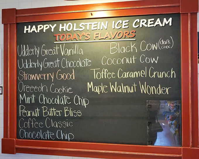 Ice cream flavors with names like "Udderly Great Vanilla" and "Black Cow" prove that dairy farmers have the best sense of humor in agriculture.
