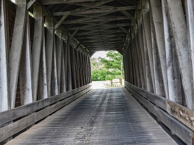 Step inside and you're walking through a time machine. The wooden beams whisper stories of horse-drawn carriages and simpler times.