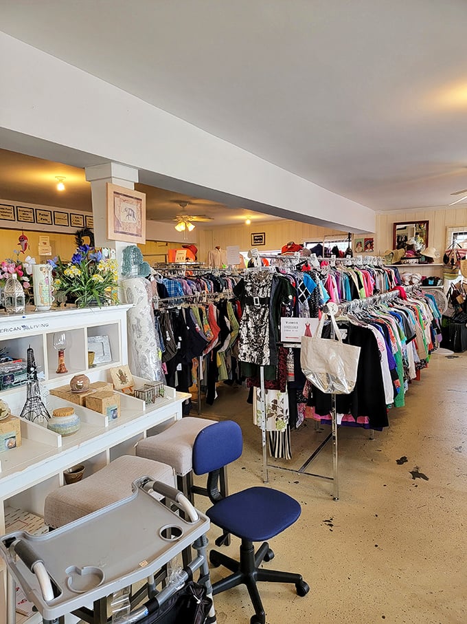 Rainbow racks of possibility await inside. This isn't just shopping&mdash;it's a treasure hunt where the X marks something different every day.