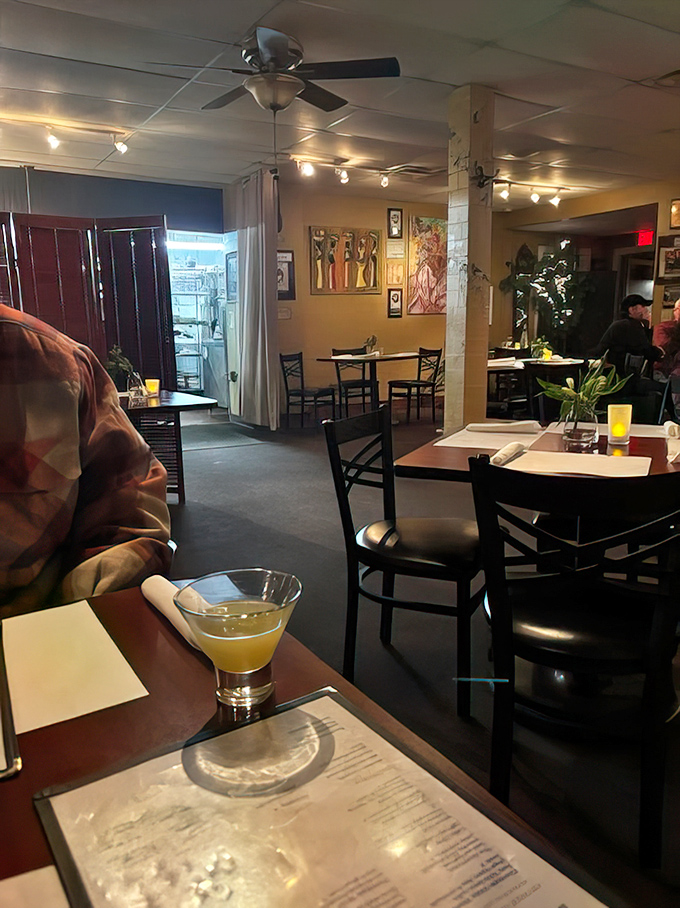 Inside, the warm, intimate dining space feels like being invited to a talented friend's dinner party rather than a restaurant.