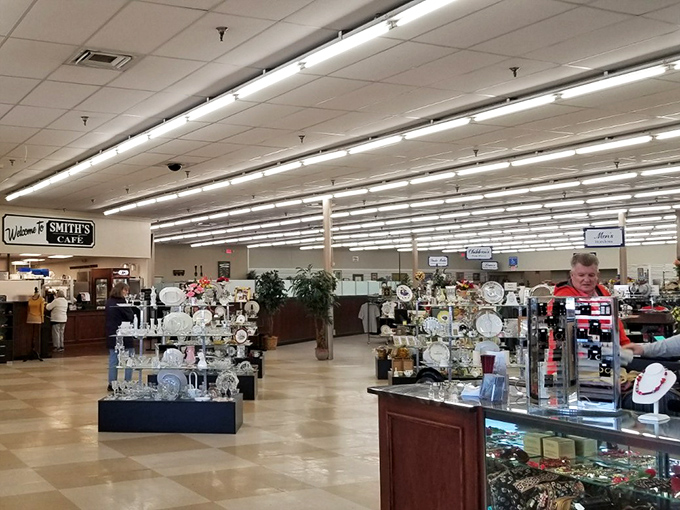 Inside, the vastness is breathtaking. Like a department store where everything comes with a backstory and yesterday's prices.