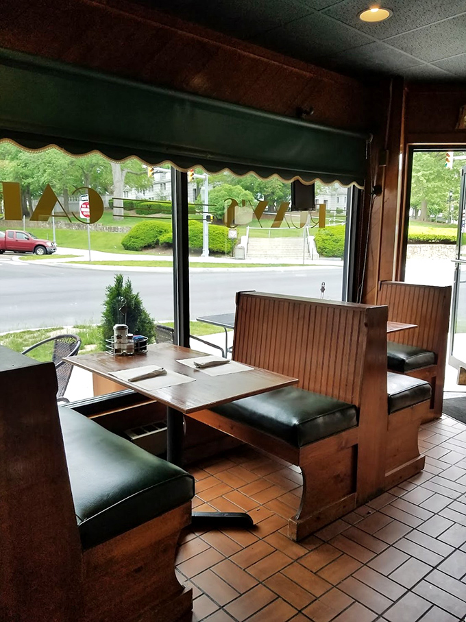 Classic diner booths that have witnessed countless conversations, from first dates to retirement plans. These seats have stories to tell.