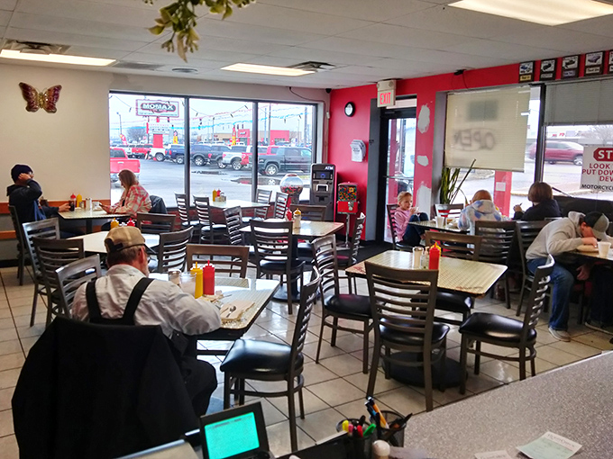 Where farmers and professors break bread together. This no-frills dining room has witnessed more morning conversations than a barber shop quartet.