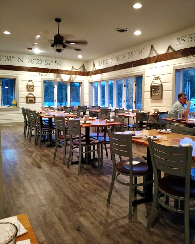 Nautical coordinates adorn the walls, reminding you that great seafood isn't just about location&mdash;though this location certainly doesn't hurt.