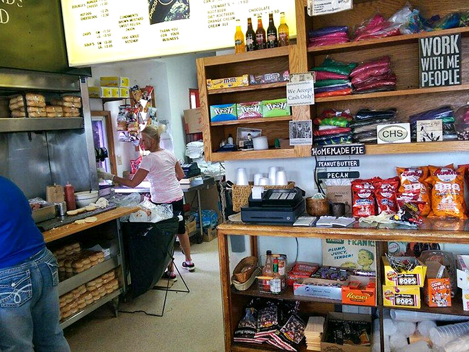 Inside this time capsule of American dining, every inch tells a story &ndash; from the candy display to the stacks of buns awaiting transformation.