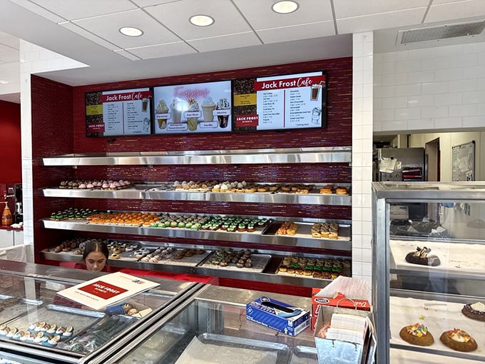 Donut heaven exists, and it looks exactly like this &ndash; row upon glorious row of hand-crafted confections that make choosing just one an exercise in delicious torture.