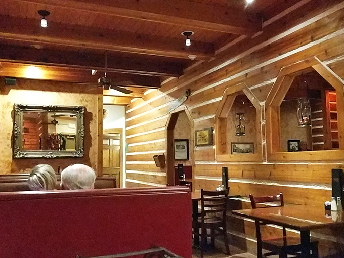 Step inside and discover rustic charm with exposed beams creating the perfect atmosphere for serious eating.