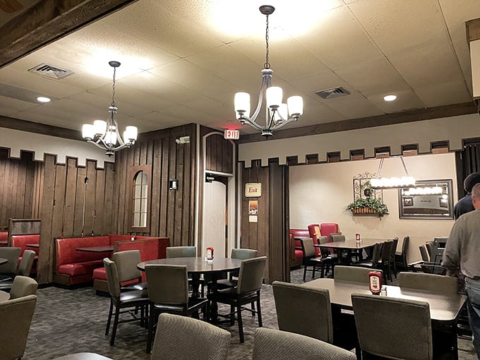 Step inside and discover warm lighting, comfortable booths, and that unmistakable buzz of satisfied diners.