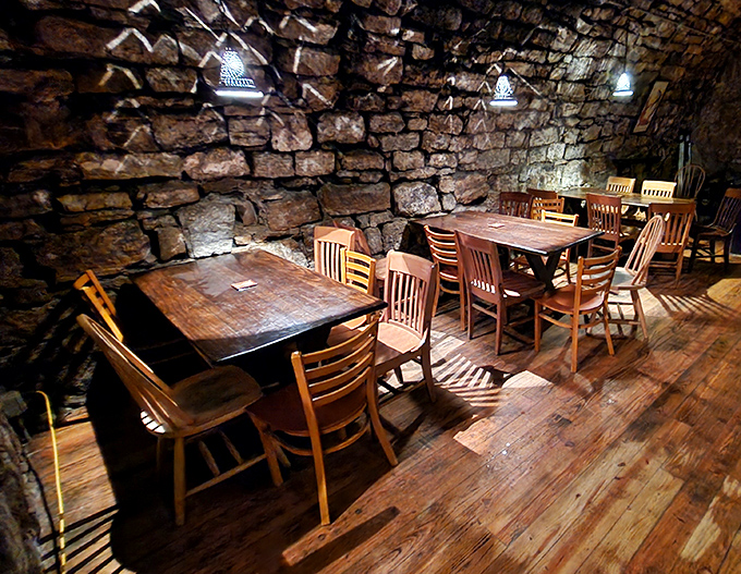 Where limestone walls tell stories and wooden chairs have welcomed generations of thirsty visitors. This isn't d&eacute;cor&mdash;it's history you can touch.