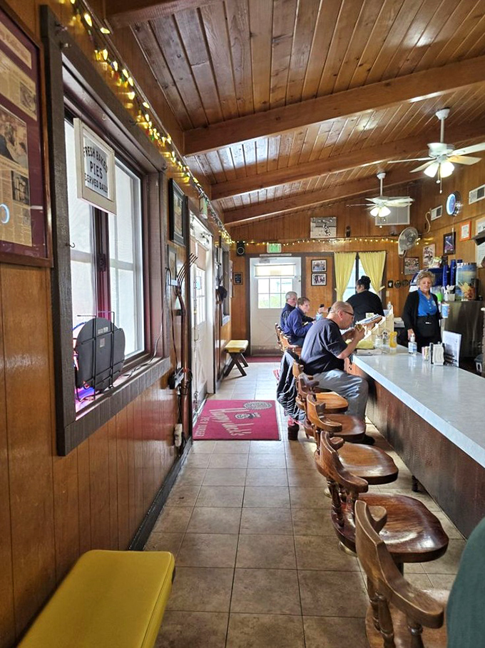 Step inside and suddenly it's 1962 again, but with better coffee and no cigarette smoke.