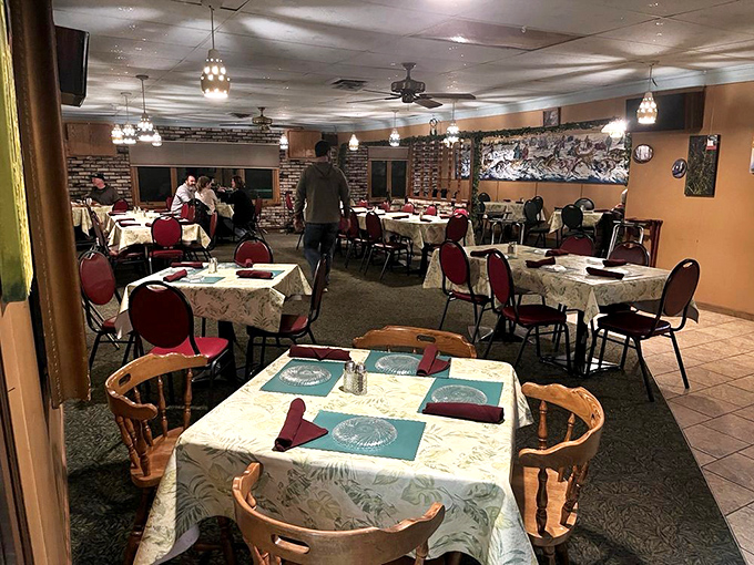 Step inside to a dining room where time slows down&mdash;red chairs, patterned tablecloths, and brick walls creating that irreplaceable Wisconsin supper club magic.