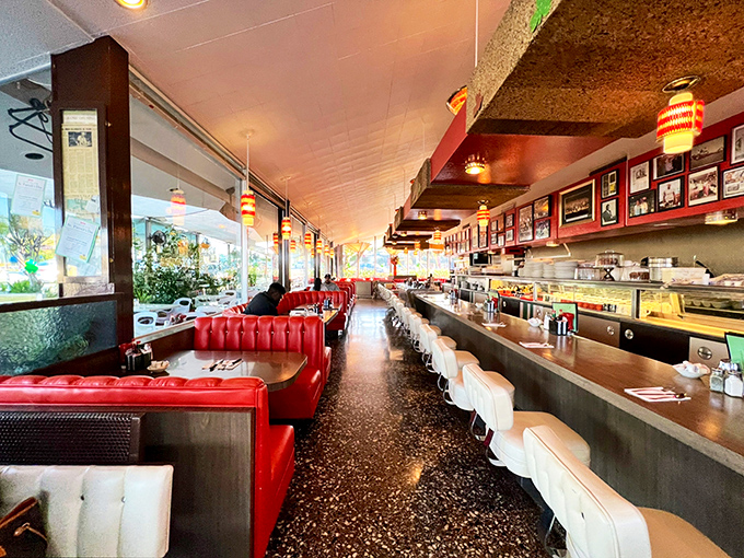 Step inside and the past greets you with open arms&mdash;and fire-engine red vinyl booths that have cradled generations of Angelenos seeking comfort food and conversation.