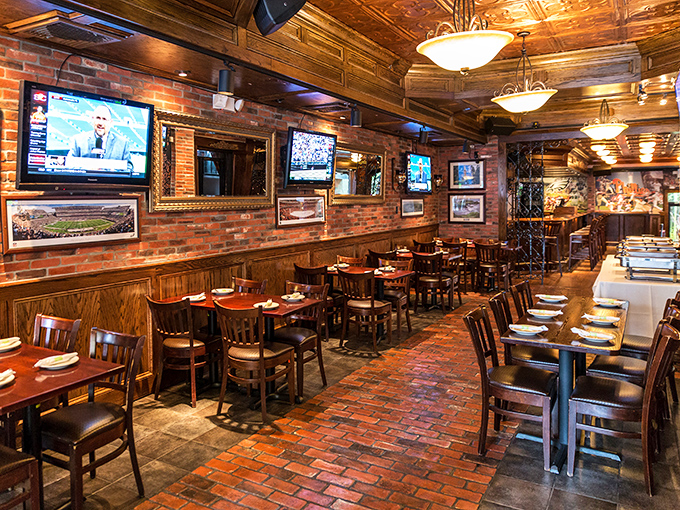 Exposed brick walls and warm wood tones create that "I've just found my new favorite spot" feeling that makes regulars out of first-timers.