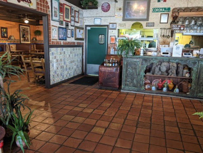 Step inside and the terracotta tiles, decorative accents, and warm lighting instantly transport you to a family home in central Mexico where food is religion.