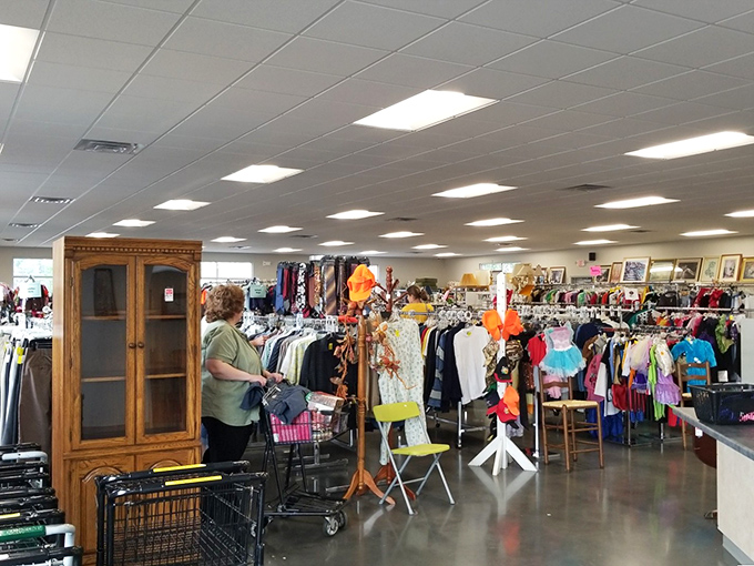 Organized chaos at its finest! The bright, spacious interior makes treasure hunting a joy rather than an archaeological expedition requiring specialized equipment.