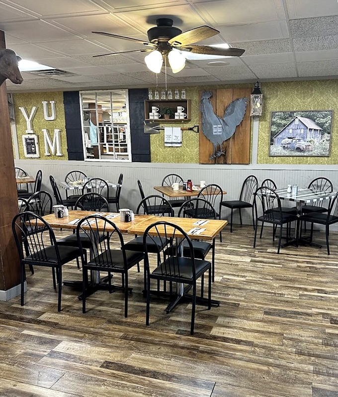 That iconic red and white wall of customer testimonials speaks volumes &ndash; this isn't just decoration, it's a community-built shrine to sandwich perfection.