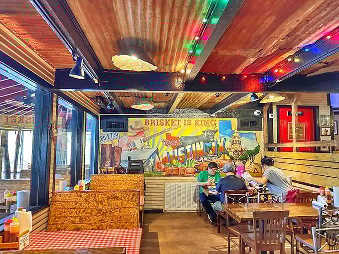 Inside, the "Brisket is King" decree isn't just decoration&mdash;it's constitutional law in these parts.