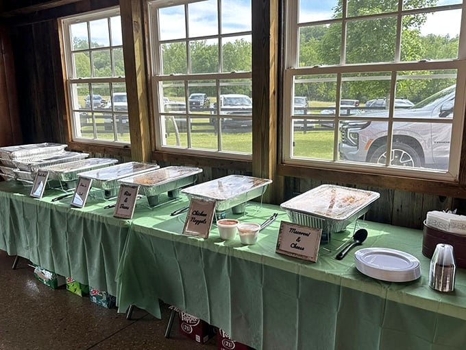 Catering setup that proves good things come in foil containers. Each tray holds island flavors ready to transform an ordinary event into a tropical getaway.