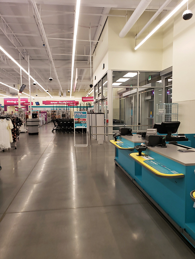 Wide aisles and bright lighting create a shopping experience that feels more "boutique on a budget" than "discount chaos."