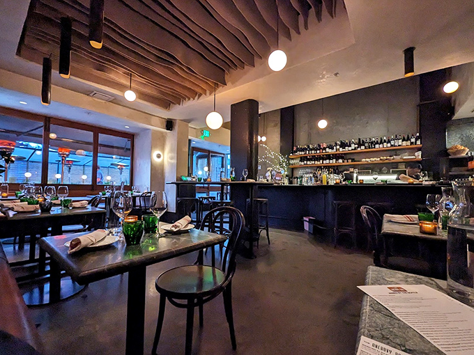 Step inside to a world where wood, light, and thoughtful design create the perfect backdrop for seafood magic. Like a well-tailored suit, this interior is both comfortable and impressive.