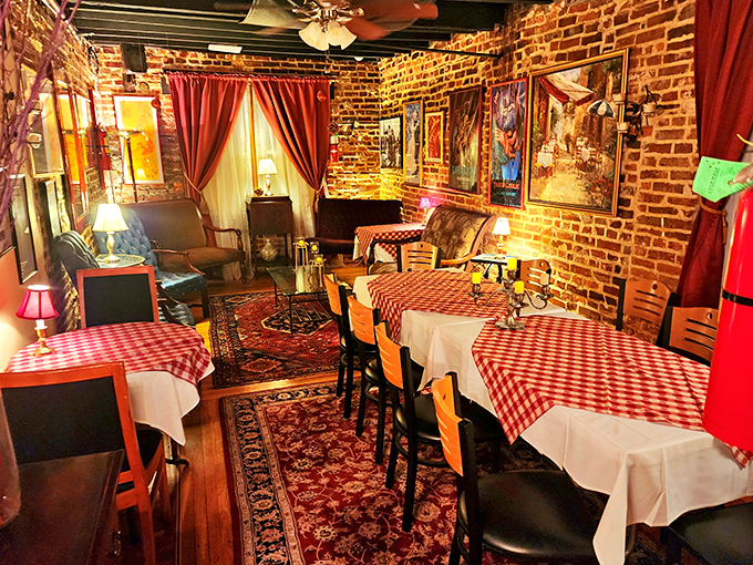 Inside, shelves brimming with local treasures create the perfect backdrop for culinary magic to unfold daily.