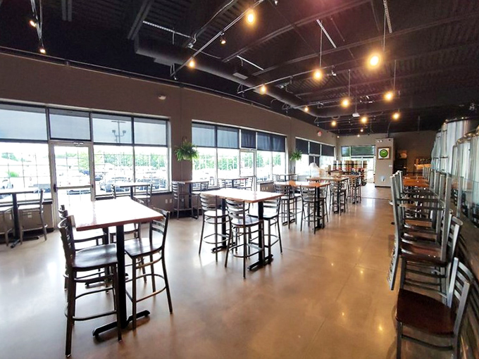 Spacious, airy, and bathed in natural light, Mad Chef's interior strikes that perfect balance between "serious about beer" and "come as you are."