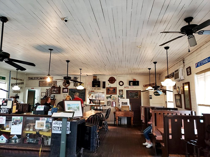 Ceiling fans lazily spin above wooden tables where countless stories have been shared alongside plates of Southern comfort food classics.