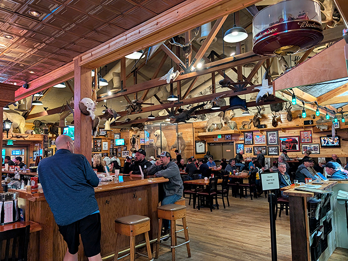 Visitors can enjoy a lively meal at Granzella's, surrounded by friendly faces and unique rustic decor. What's not to love?