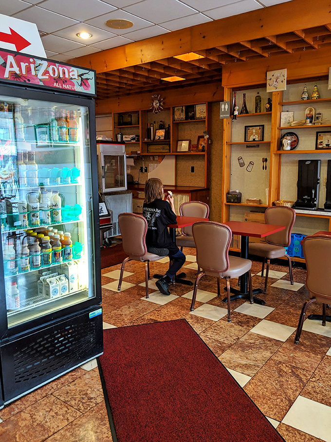 Where sandwich dreams come true. The checkerboard floor and cozy seating area invite you to slow down and savor every bite of your hard-earned hoagie.