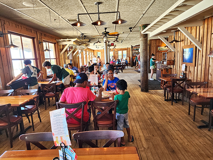 Classic coastal charm meets serious comfort food in this welcoming, no-nonsense dining room atmosphere.