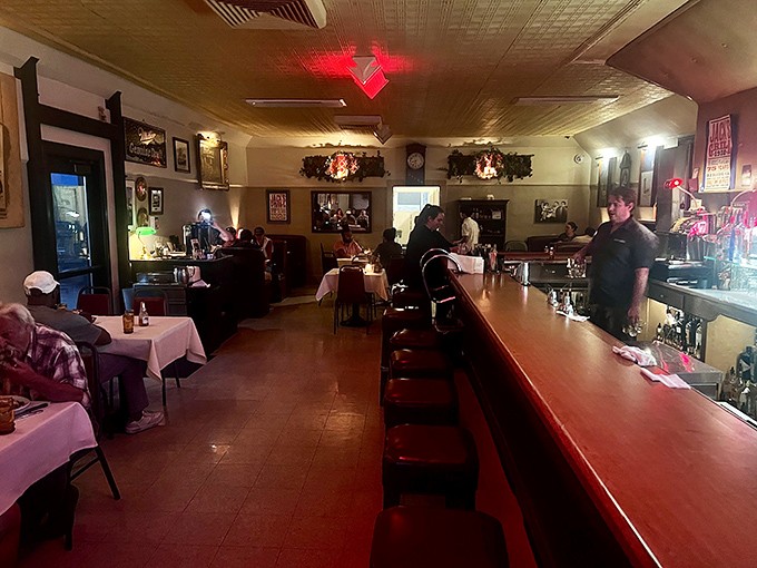 Step inside and time stands still &ndash; the warm glow, pressed tin ceiling, and no-nonsense bar create the kind of authentic atmosphere money can't manufacture.