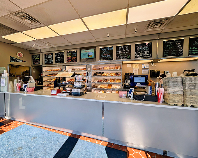 Step inside and behold the promised land &ndash; where fluorescent lights illuminate trays of handcrafted donuts that make chain bakeries look like sad imposters.