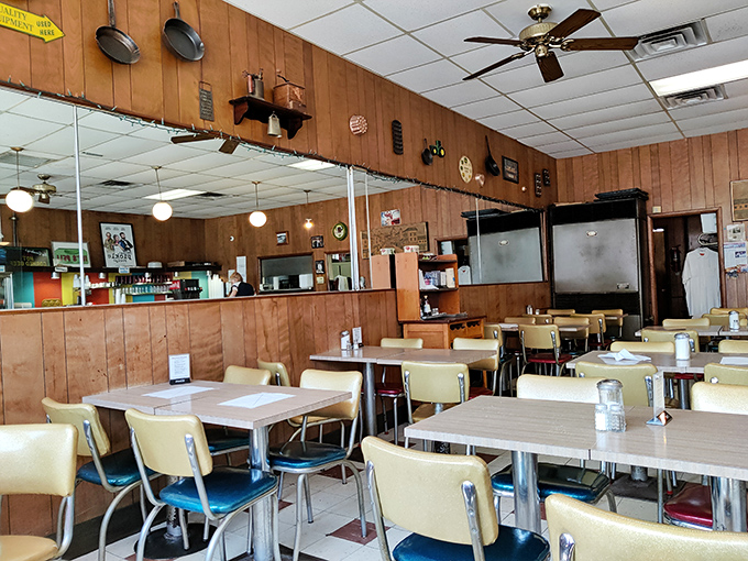 Step inside and time travel to the golden age of delis&mdash;wood paneling, formica tables, and the promise of comfort food that hasn't changed in decades.