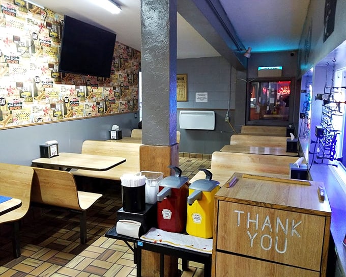 Inside, wooden booths and memorabilia-covered walls tell stories of decades of happy diners, like a delicious time capsule of American road trips.