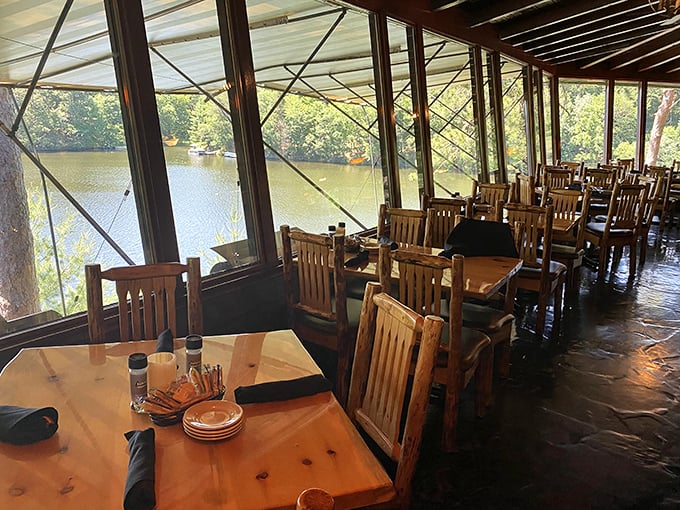Dining with a view isn't just a perk here&mdash;it's the main event. Mirror Lake's tranquil waters serve as the perfect backdrop for life-changing conversations and unforgettable meals.