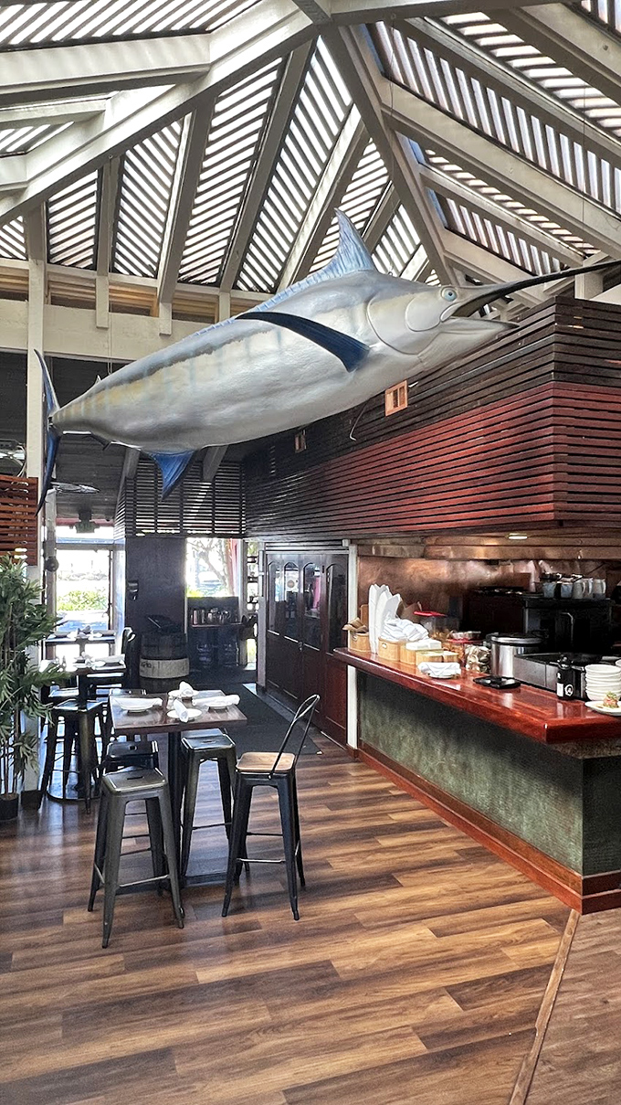 That marlin watching over diners says it all &ndash; you're in a place that takes seafood seriously while keeping the atmosphere breezy.