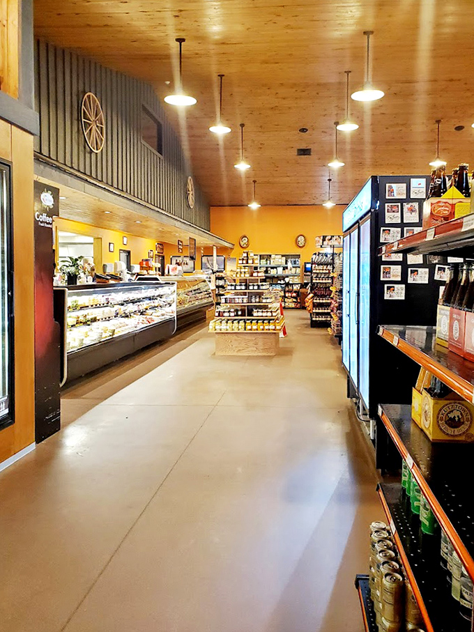 Inside, warm wood and genuine country charm create the perfect backdrop for your soon-to-be favorite lunch spot.