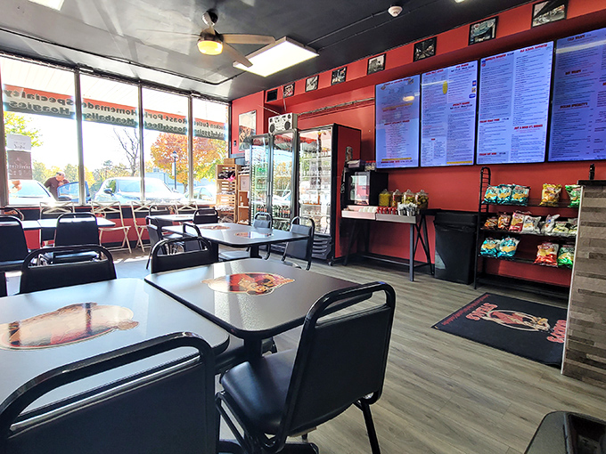 Warm cognac leather meets cool blue walls in this thoughtfully designed space. The perfect backdrop for meat-centric masterpieces and animated dinner conversations.