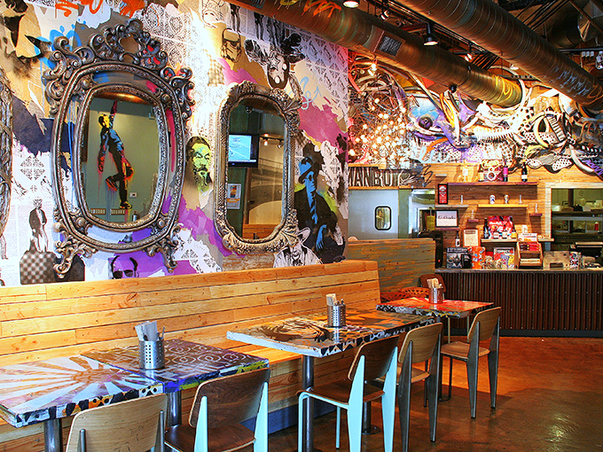 Art gallery or restaurant? At Spitz, it's gloriously both. Those ornate mirrors reflect your "I'm about to eat something amazing" face perfectly.