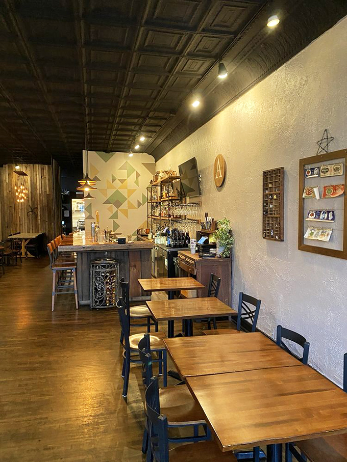 Inside, the Eagles flag proudly declares "Green is for the Birds" &ndash; because in Philly, sandwich loyalty is only rivaled by sports devotion.