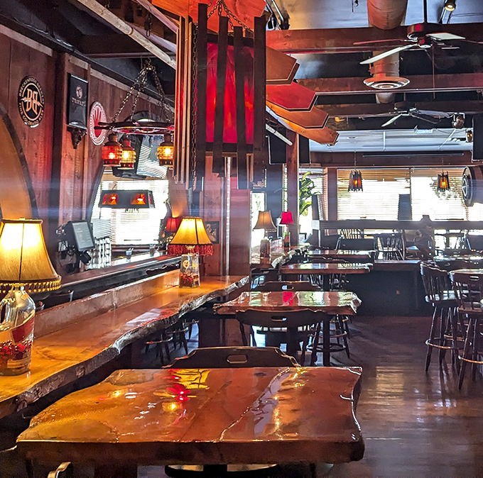 Step inside and the warm glow of table lamps transforms this pizza joint into a cozy sanctuary where time slows down and appetites awaken.