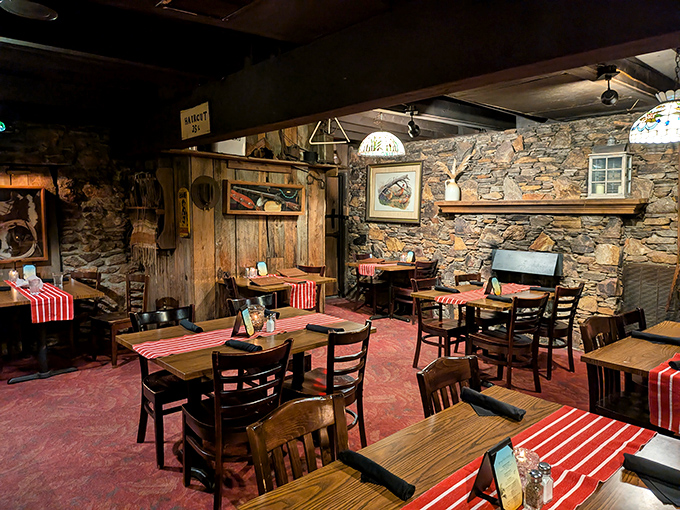Step inside and time stands still. Stone walls that have witnessed countless celebrations cradle wooden tables where memories are made between bites of perfectly seared beef.