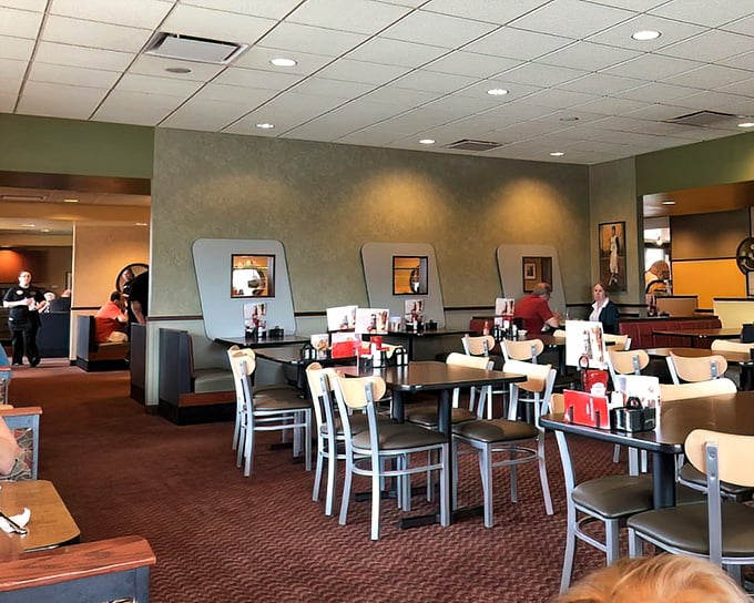 Inside, the perfect balance of cozy and spacious awaits&mdash;where booths become temporary homes and conversations flow as freely as the coffee.