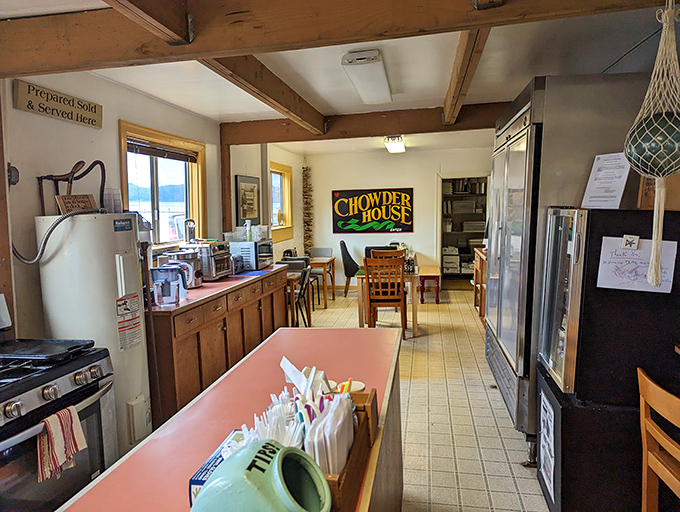 Inside, wooden beams and simple furnishings create that rare authentic atmosphere money can't buy &ndash; a place where the food, not the decor, does the talking.