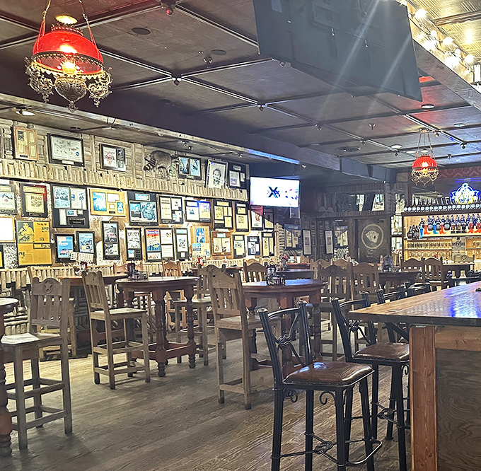 Where every wall tells a story and every chair has supported countless happy diners. It's like a museum of meaty memories with the bonus of actually feeding you. 