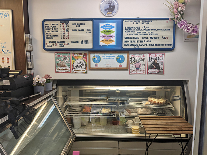 The menu board tells no lies&mdash;simple offerings with big flavors await behind that glass case, where Polish culinary traditions are preserved one dumpling at a time.