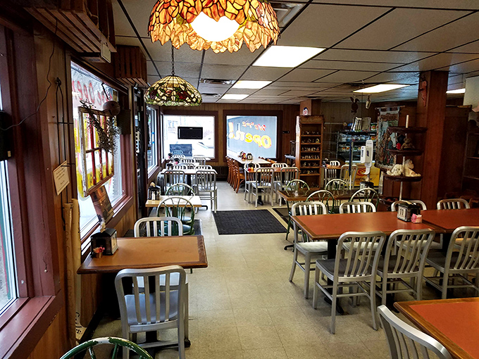 Inside, Tiffany-style lamps cast a warm glow over simple tables where culinary magic happens. It's not fancy, but neither was Hemingway's prose&mdash;and both deliver satisfaction.