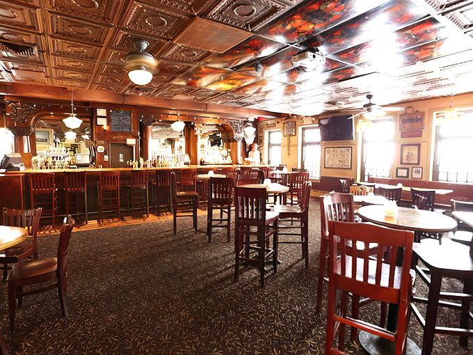 Beneath ornate tin ceilings that have witnessed generations of toasts, McGillin's wooden chairs await your stories while the bar promises liquid comfort.