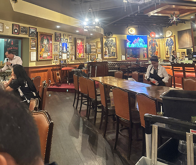 Step inside where warm lighting and colorful d&eacute;cor create the perfect backdrop for enchilada magic.