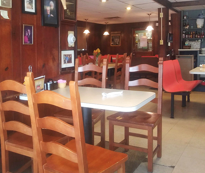 Wood-paneled walls and no-nonsense seating&mdash;Hyde's interior feels like stepping into your grandparents' dining room, if your grandparents were exceptional cooks. 